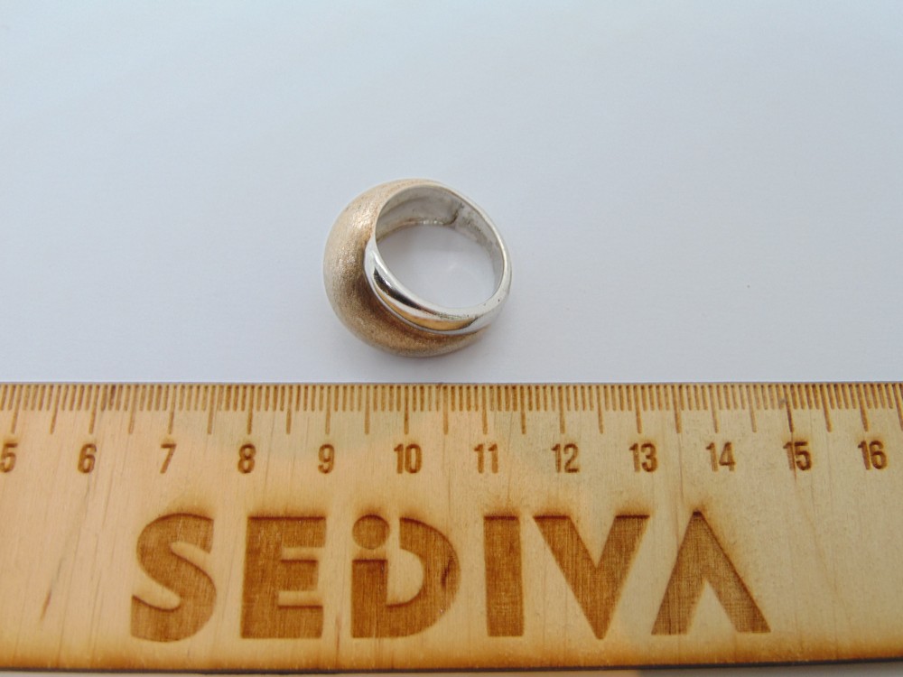 Inel din argint si argint aurit - Sei Diva